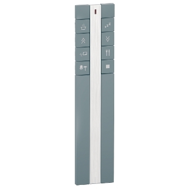 CCT1A000 - Odace sans fil - télécommande métal - 8 canaux - gris foncé ...