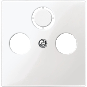 MTN296719 - Central plate, Merten System M, for antenna sock.-out.s 2/3 ...