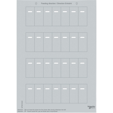 MTN618420 - Labelling sheets for multi-function push-button w. IR ...
