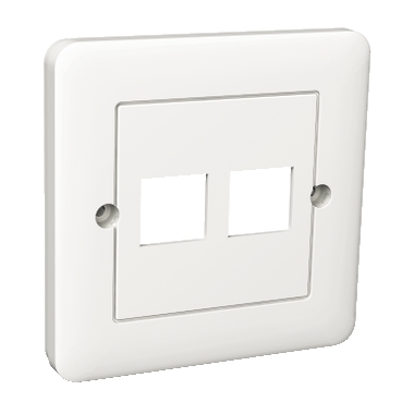 WDE002433 - Centrumplatta, Exxact, Täcklock plan, Actassi S-One, RJ45 ...