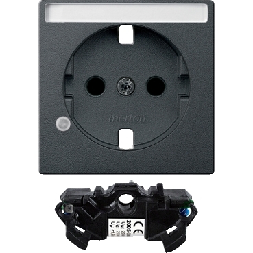 MTN2335-0414 - Tapa Schuko 16A 230V con proteccion sobretensiones Antracita | Schneider Electric ...