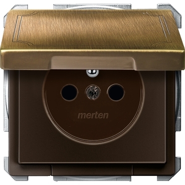 MTN2510-4143 - Merten Antique, Kapaklı Çocuk Korumalı UPS Priz, Hızlı ...