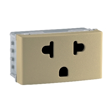 WDA54353 - Tomacorriente Euro-Americano C/Tierra 15A-250V~Roda 1M ...