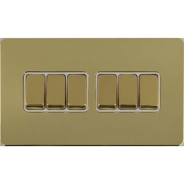 GU1462WPB - Ultimate Screwless flat plate - 1-pole 2-way plate switch ...
