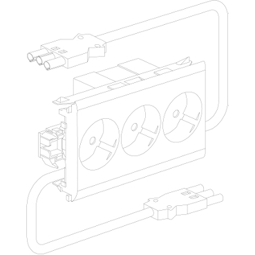 INS69000 - Thorsman - CYB-PS - socket outlet - triple master Wieland ...