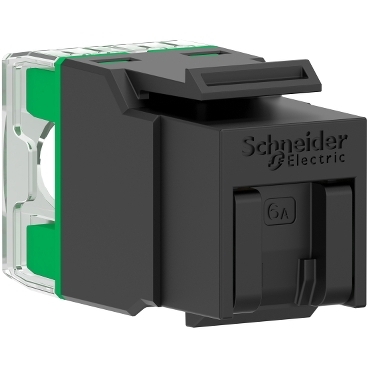 VDIB1734XUBK - RJ45 keystone cortina UTP CAT 6A Negro | Schneider ...
