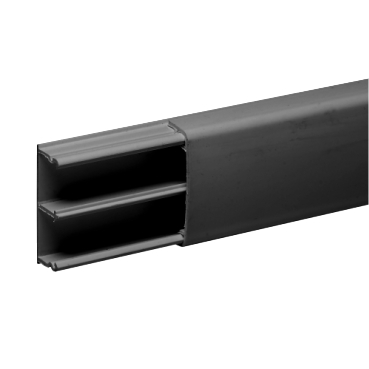 ISM14540 - OptiLine Minikanal 45x18 2 rum Sort PVC, 2.1m RAL9005 ...