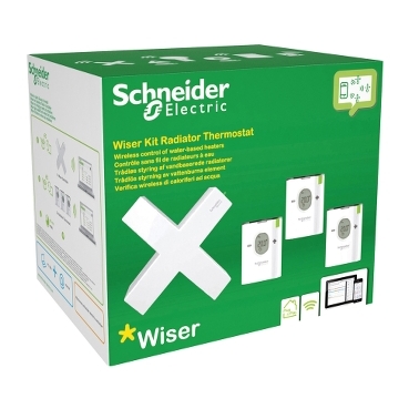 EER10201 - Wiser - kit de pilotage pour trois radiateurs à eau ...