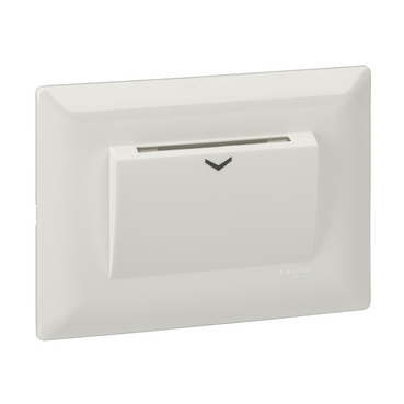 P6005 - Keycard switch, Livia, 20A, 2 modules, electronic, white ...