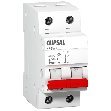 4PSW280 - DIN Rail Mount, Clipsal - Max 4, Isolators, 2 Pole, 2 Modules ...