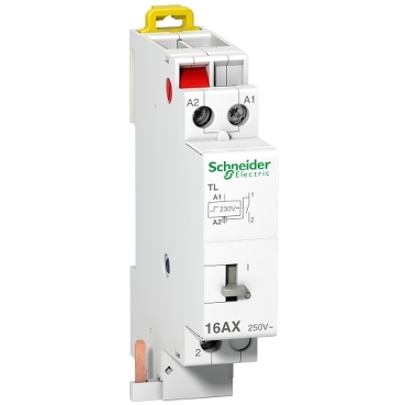 A9C15488 - impulse relay TL - 1P - 1NO - 16A - coil 230 VAC 50Hz ...