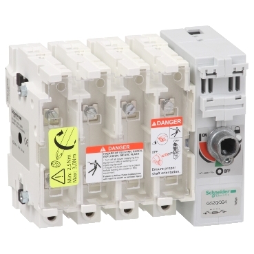 GS2QQB4 - Switch disconnector fuse, TeSys GS, 4P, 400A, fuse type BS ...