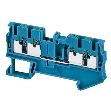 NSYTRP24BL - Terminal block, Linergy TR, push-in type, feed through, 4 ...