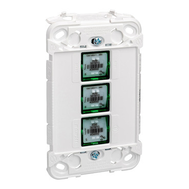 PDL383GM10 - Triple switch, PDL Iconic, with grid plate, vertical, 10AX ...