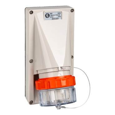 PDL56AI320LE - 56 Series, Appliance Inlet, 20A 250V 1-Phase 3-Flat Pin ...