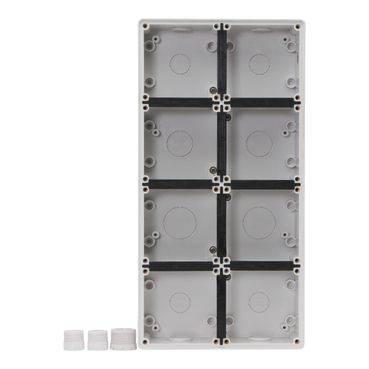 PDL56E8RW - Enclosure, 56 Series, 8-Gang 2x25mm 2x32mm IP66 | Schneider ...