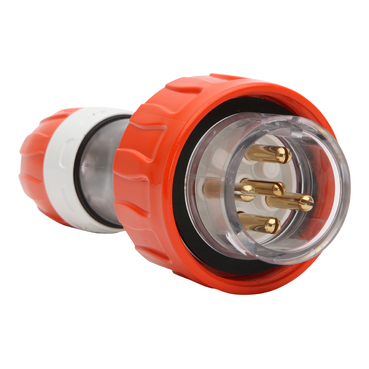 PDL56P516 - Plug Straight, 56 Series, 16A 500V 3-Phase 5-Round Pin IP66 ...