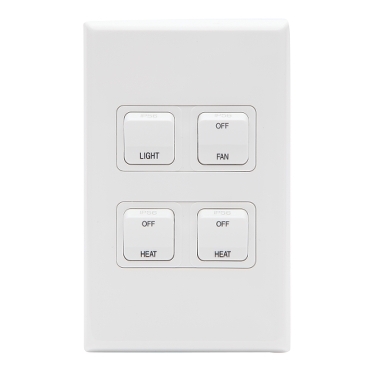 PDL684VWPDWH - 600 Series, Dedicated Waterproof Switch, 16A 4-Gang IP56 ...