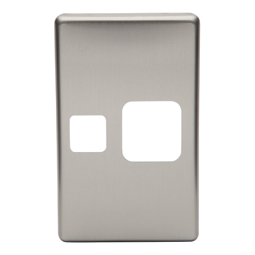 PDL691MBBZ - 600 Series, Cover Plate Switched Socket, Vertical, Brushed ...