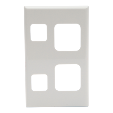 PDL692CWH - Cover Plate Double Switched Socket, 600 Series, Vertical ...