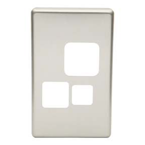 PDL694XMSS - Clip-On Socket Cover Plate For Horizontal Single Switch ...