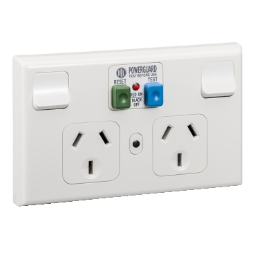 PDL695RCD30WH - Double Switched Socket, 600 Series, 10A RCD 30mA Trip ...