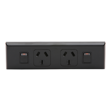 PDL699BK - Double Switched Socket, 600 Series, Worktop 10A | Schneider ...