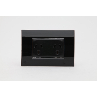 PDL895ABLBK - Switch Socket Module - Modena 800 Series - 10A - 2gang ...