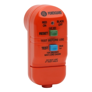 PDL952OR - Rewirable Portable RCD Adapter Plug, Powerguard Series, 10A ...
