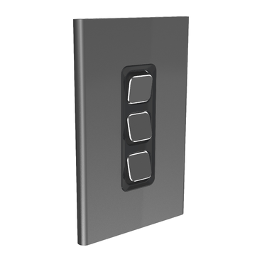 PDLS383C-SH - Styl Cover Plate Switch, Iconic, 3-Gang | Schneider ...
