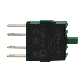 ZB6E1E - single contact block for head Ø16 1NO gold flashed faston ...