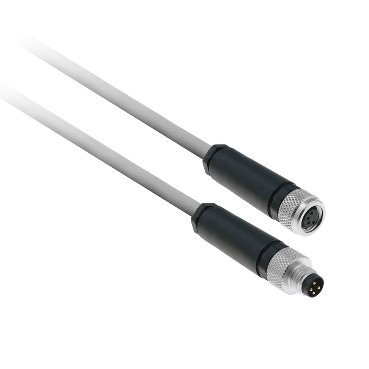 VW3M94CR20 - Cable, Lexium 32i, STO cordset 20 m, M8 male, female ...