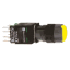 XB6AW5B1B - Complete illuminated push button, Harmony XB6, yellow flush ...