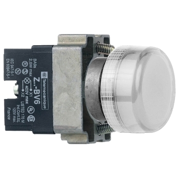 XB2BV67 - round pilot light Ø 22 - IP 66 - clear - BA 9s base - 380 V ...