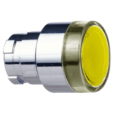 ZB2BW35 - illuminated pushbutton head - Ø 22 - yellow | Schneider ...