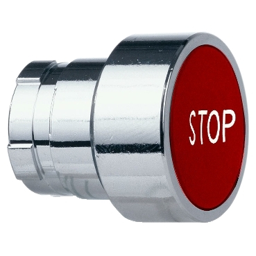 ZB2BA434 - pushbutton head - Ø 22 - red - STOP | Schneider Electric UK