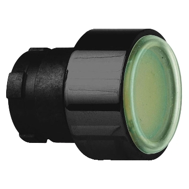 ZB2BP387 - pushbutton head - Ø 22 - green - booted | Schneider Electric UK