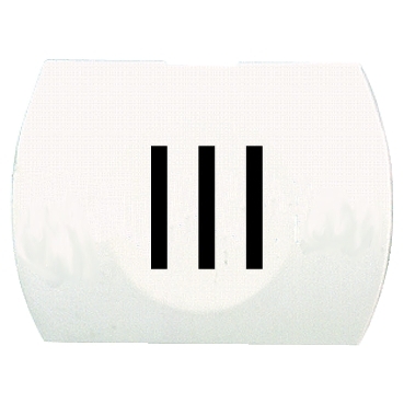ZB6YD113 - Harmony XB6, white cap marked III for rectangular non ...