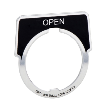 9001B107 - PUSH BUTTON LEGEND PLATE 30MM T-B | Schneider Electric Canada