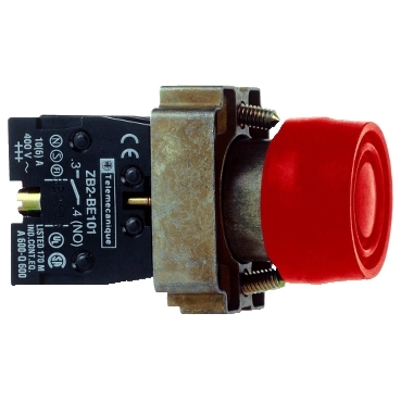 XB2BP42 - boutonpoussoir rouge diam 22 à impulsion 1O - Professionnels ...