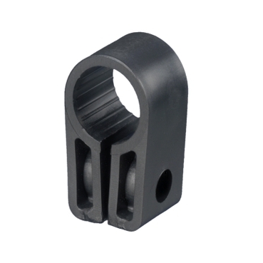 NLCC6 - cable cleat - heavy duty - 1 hole - LDPP - 15.2 mm - black ...
