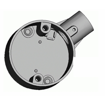 20CJB2B - 1-way terminal box - for 20 mm conduit - black | Schneider ...