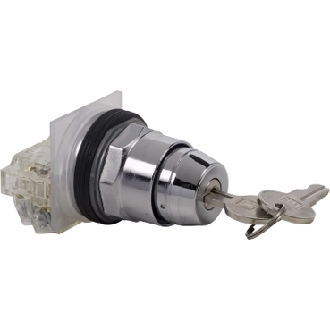 9001KS43K10H1 - Selector switch, Harmony 9001K, metal, key switch, 30mm ...