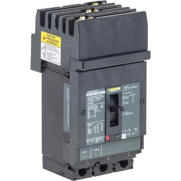 HJA36060SN - Circuit breaker, PowerPacT H, 60A, 3 pole, 600VAC, 25kA, I ...