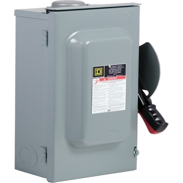 CH362RB - Safety switch, heavy duty, fusible, 60A, 600VAC/VDC, 3 poles ...