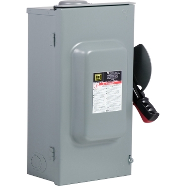 CH363RB - Safety switch, heavy duty, fusible, 100A, 600VAC/VDC, 3 poles ...