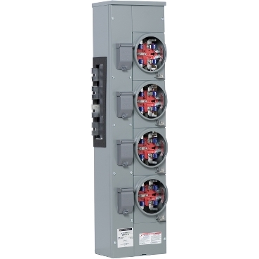 EZMH314125CA - Branch unit, EZ Meter-Pak, 125A, 4 x 5 jaw sockets, 240 ...