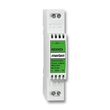 693003 - Spannungsversorgung REG, DC 24 V/0,4 A, lichtgrau | Schneider ...