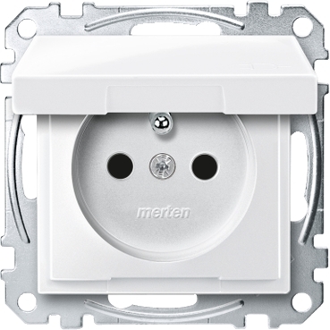 MEG2610-0319 - Steckdose mit Schutzk.stift und Klappd., BRS, SK ...
