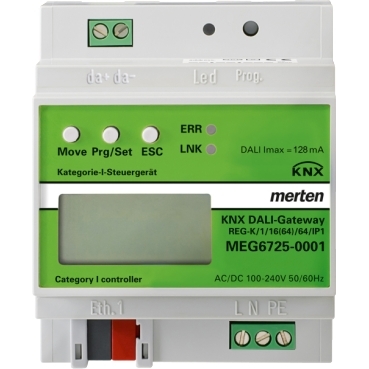 MEG6725-0001 - KNX DALI-Gateway REG-K/1/16(64)/64/IP1, lichtgrau | Schneider Electric Deutschland